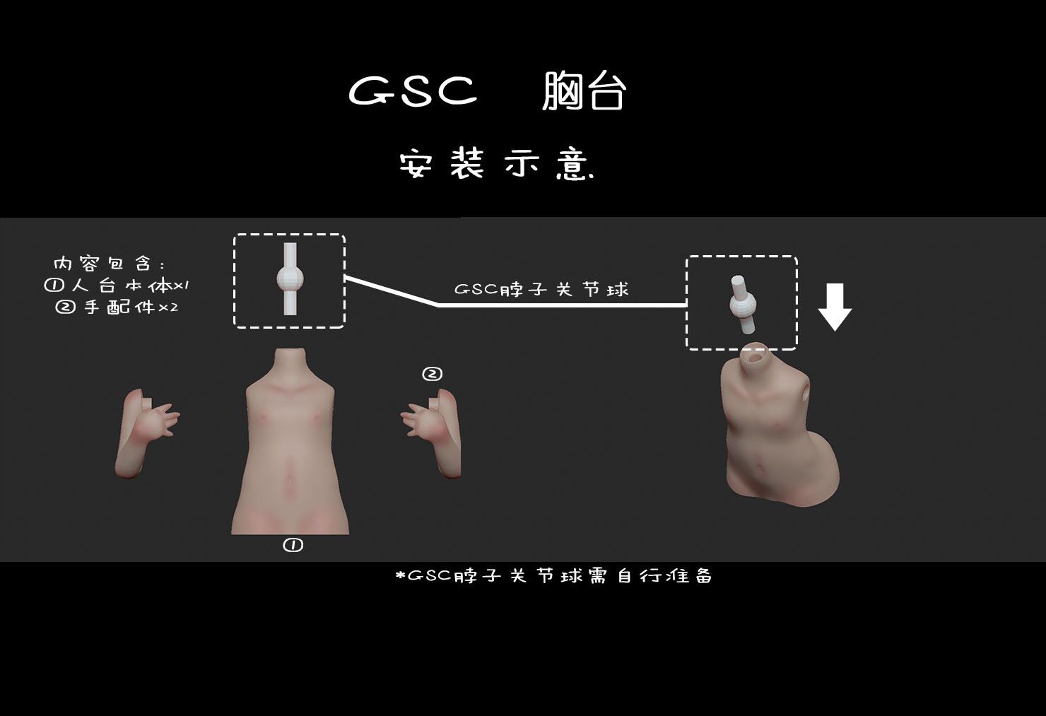 【现货】GSC BJD 人台 | BuyEChina is your China (Taobao, Tmall, JD, 1688) retail consultant