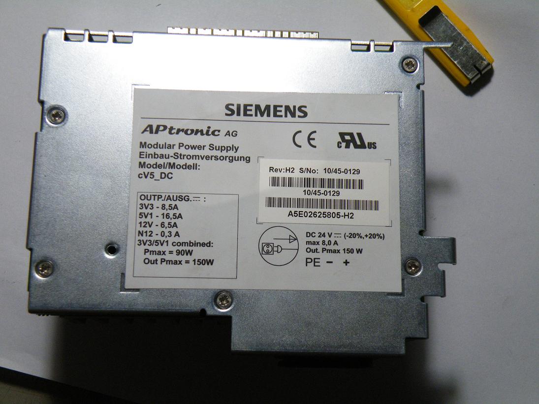 siemens a5e02625805-h2 aptronic ag cv5_dc siemens power supply ...