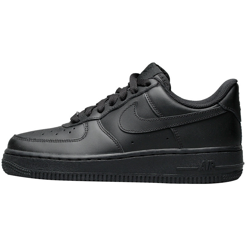 牛 哄 Nike Air Force 1 AF1 Air Force No. 1 Pure Black White Wheat 315115 ...