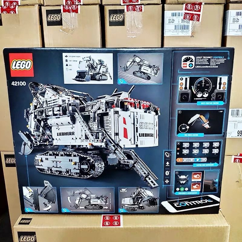 Lego building block assembly machinery series 42100 Liebherr R9800 ...