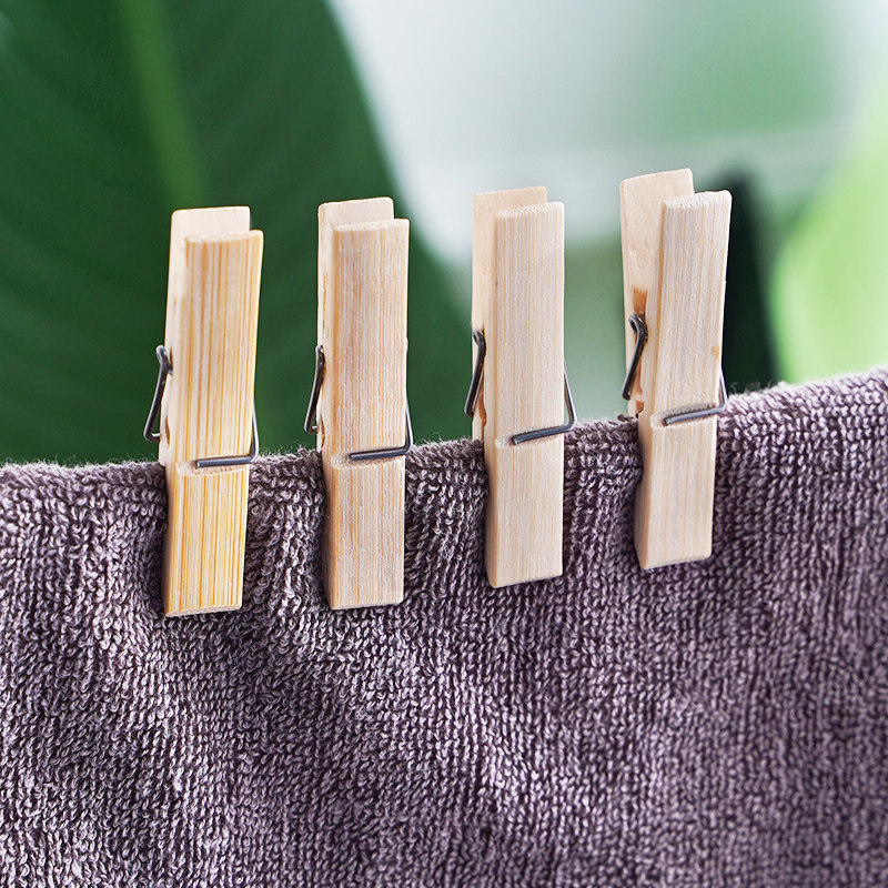 Bamboo clothespin clothespin household strong wooden clothespin ...