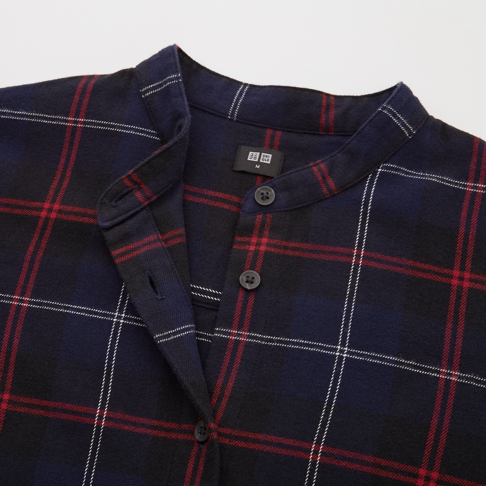 Купить Женщины фланель A шрифт платье ( длинный рукав ) 432506 Uniqlo ...